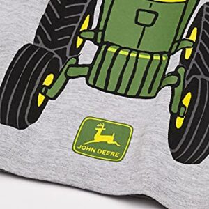 John Deere boys Big Tractor Tee Maternity Blouse, Heather Grey/Green, 3-4T US