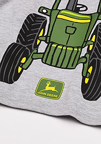 John Deere boys Big Tractor Tee Maternity Blouse, Heather Grey/Green, 3-4T US