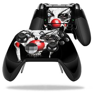 mightyskins skin compatible with microsoft xbox one elite controller - evil clown | protective, durable, and unique vinyl decal wrap cover | easy to apply, remove, and change styles | made in the usa