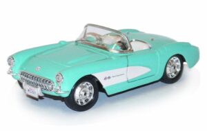 maisto 1957 chevy corvette convertible, turquoise special edition 31275 - 1/24 scale diecast model toy car