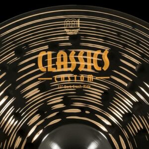 Meinl Cymbals Classics Custom Dark 22" Crash-Ride Cymbal for Drum Set — Made in Germany — B12 Bronze, 2-Year Warranty, (CC22DACR)