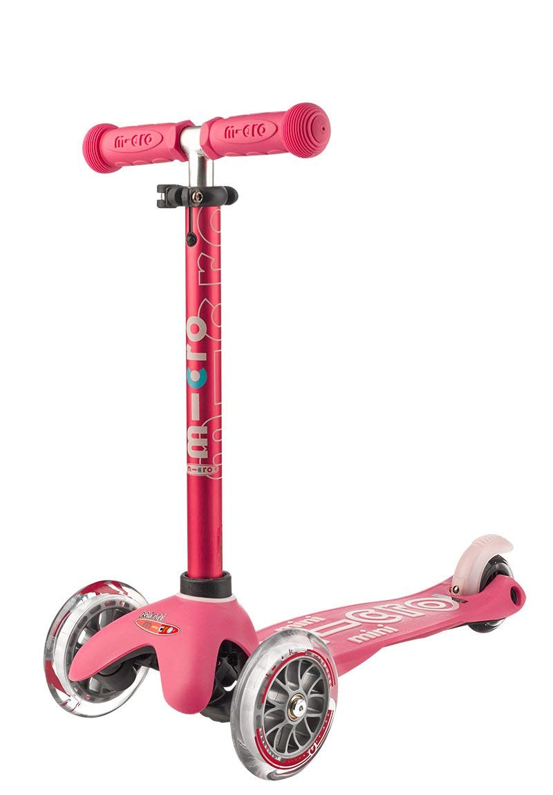 Mini 3in1 Deluxe 3-Stage Ride-on Micro Scooter Toddler Toys for Ages 12 Months to 5 Years - Pink