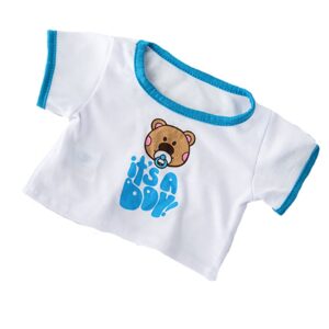 It's A Boy T-Shirt Teddy Bear Clothes Fits Most 14"-18" Build-a-Bear and Make Your Own Stuffed Animals