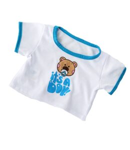 it's a boy t-shirt teddy bear clothes fits most 14"-18" build-a-bear and make your own stuffed animals