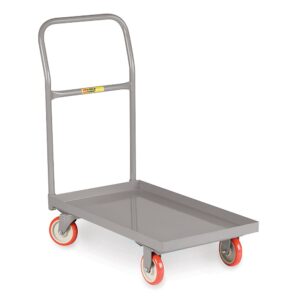 little giant platform trucks with lip edge - 36" lx24 w deck - solid deck