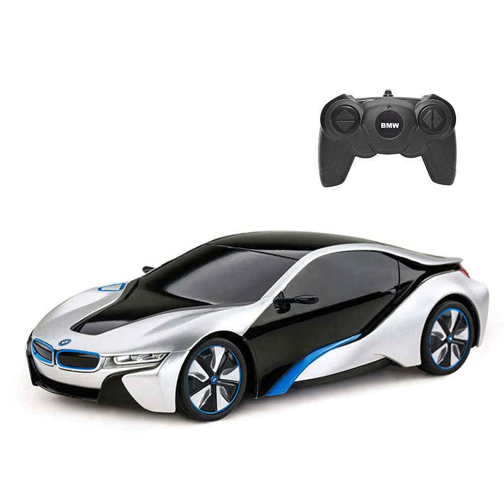 RASTAR BMW i8 RC Car BMW i8 1/24 Remote Control Car, BMW Toy Car - Silver