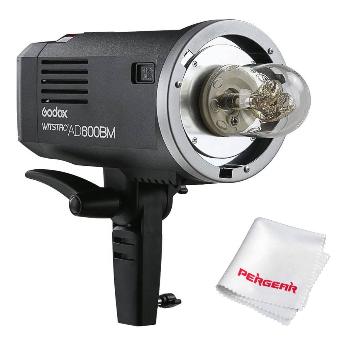 Godox AD600BM Bowens Mount 600Ws GN87 HSS Outdoor Flash Strobe Light with 2.4G Wireless X System, 8700mAh Battery to Provide 500 Full Power Flashes Recycle in 0.01-2.5 Second, W/Cleaning Kit