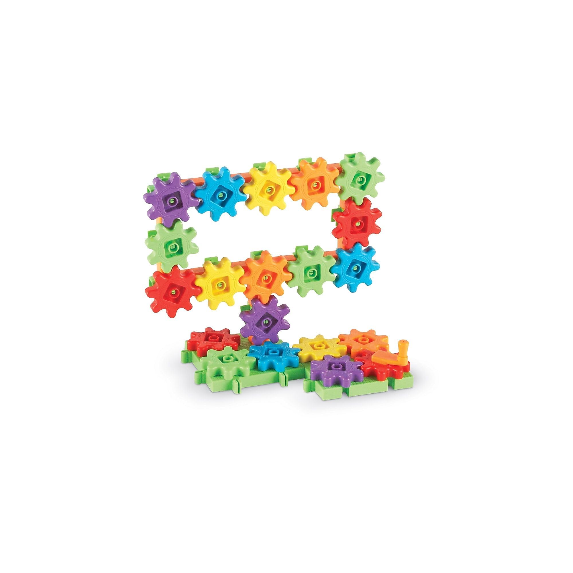 Learning Resources Gears! Gears! Gears! Starter Building Set, Puzzle, Early STEM Toys, Gears Toys for Kids, 60 Pieces, Ages 3+