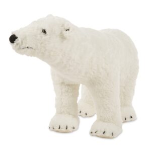 melissa & doug giant polar bear - lifelike plush toy (3 feet long), white - extra large stuffed animal for ages 3+