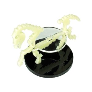 litko skeletal steed character mount | warhorse skeleton | role playing games | compatible with dungeons & dragons and pathfinder games (ivory, 40mm circular base)