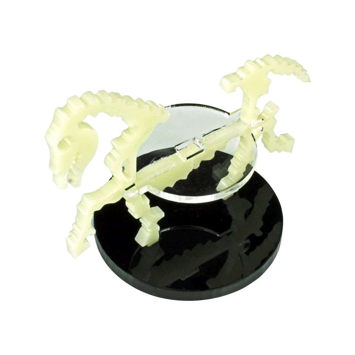 LITKO Skeletal Steed Character Mount | Warhorse Skeleton | Role Playing Games | Compatible with Dungeons & Dragons and Pathfinder Games (Ivory, 40mm Circular Base)