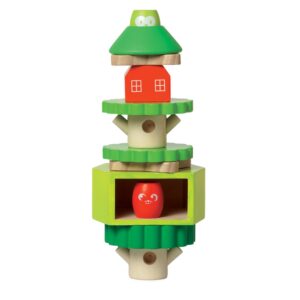 manhattan toy treehouse wooden stacker & block set