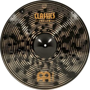 meinl cymbals classics custom dark 22" crash-ride cymbal for drum set — made in germany — b12 bronze, 2-year warranty, (cc22dacr)