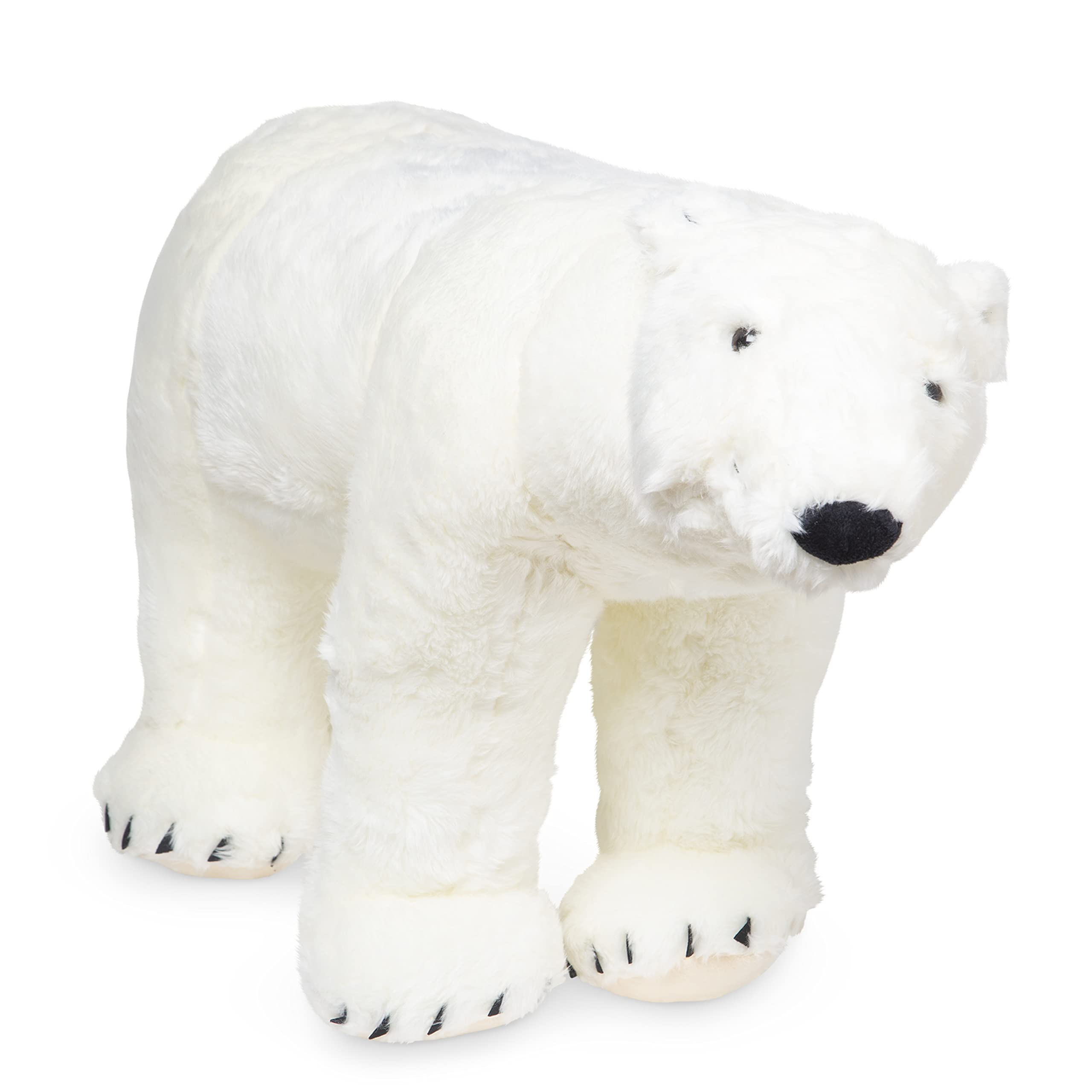 Melissa & Doug Giant Polar Bear - Lifelike Plush Toy (3 Feet Long), White - Extra Large Stuffed Animal for Ages 3+