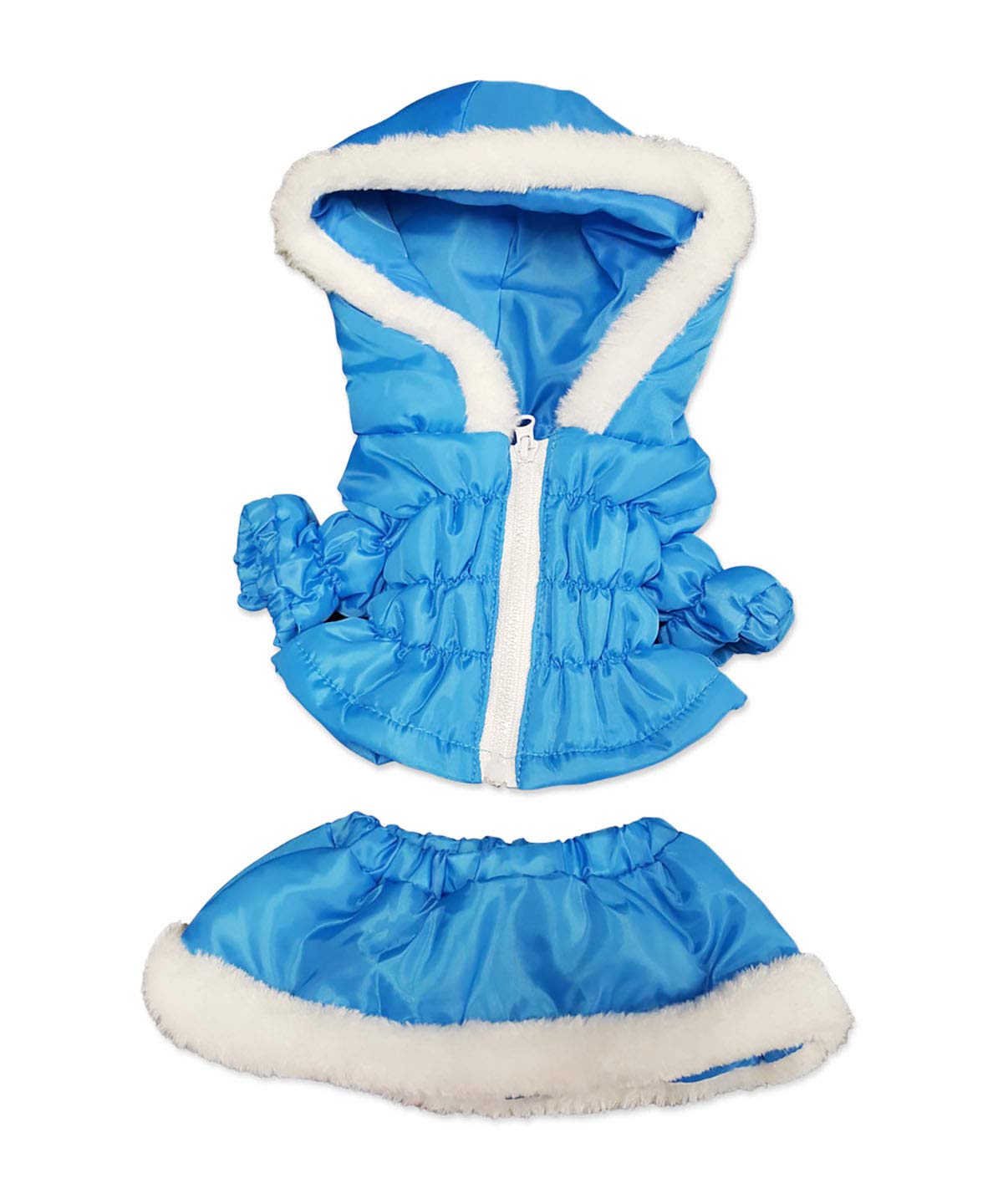 Light Blue Parka and Skirt Outfit Fits Most 14" - 18" Build-a-Bear and Make Your Own Stuffed Animals