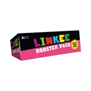 ideal | linkee trivia game booster pack: four little questions, with one big link! | family games | for 2-30 players | ages 12+