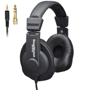 soundwarrior sw-hp10s over-ear professional monitoring headphones wired, closed-back for critical listening, japan-made