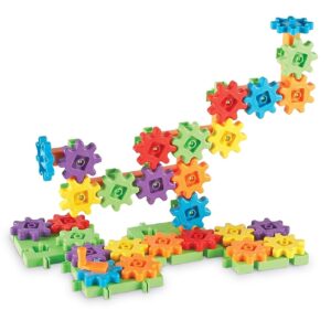 Learning Resources Gears! Gears! Gears! Starter Building Set, Puzzle, Early STEM Toys, Gears Toys for Kids, 60 Pieces, Ages 3+