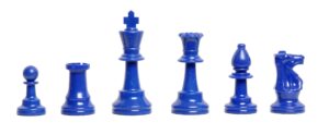 wholesale chess staunton colored chess pieces (blue)