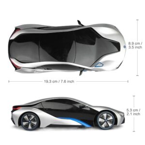 RASTAR BMW i8 RC Car BMW i8 1/24 Remote Control Car, BMW Toy Car - Silver