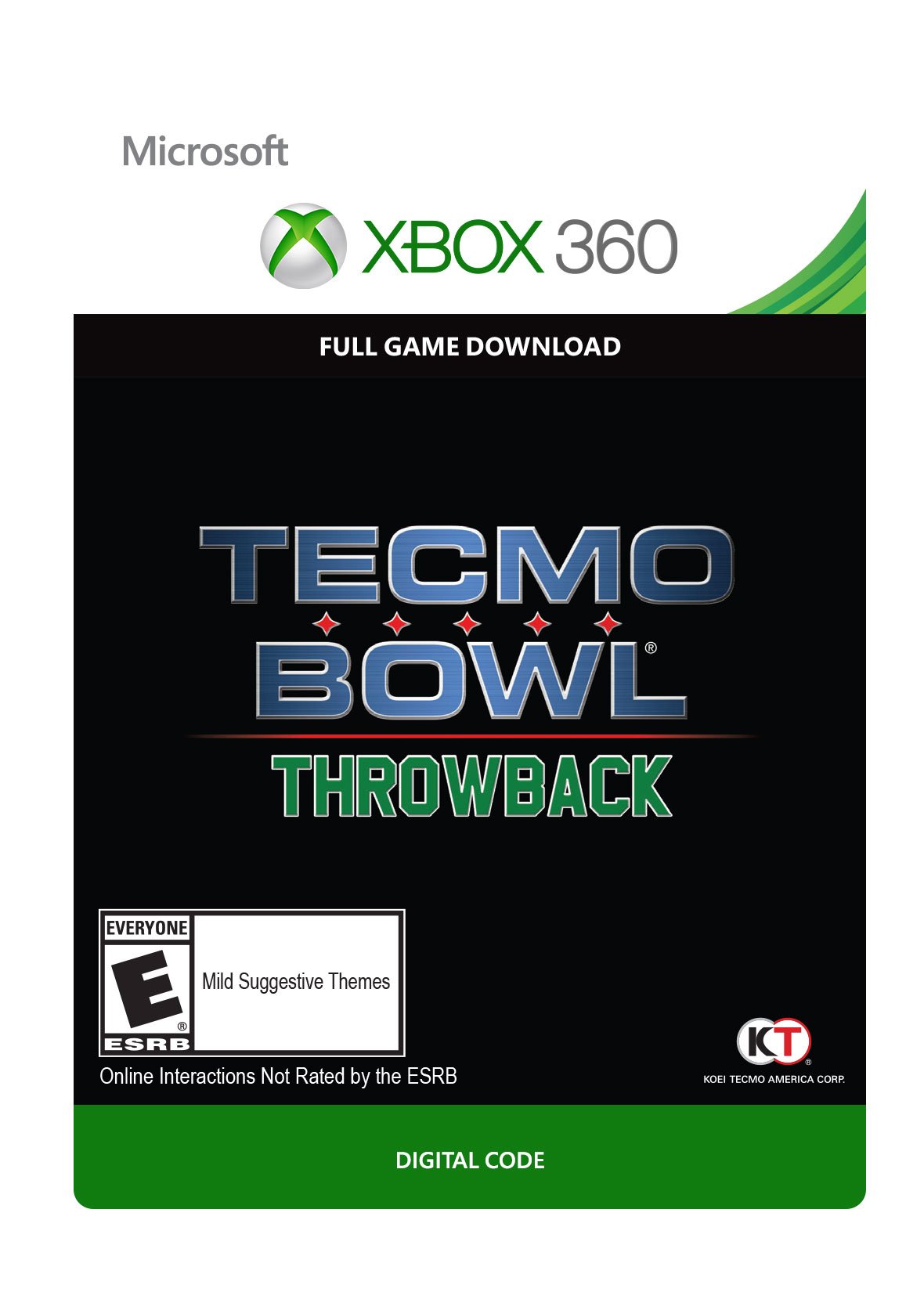 Tecmo Bowl Throwback - Xbox 360 Digital Code