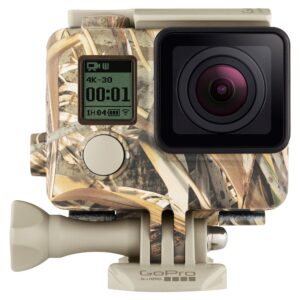 gopro camo housing + quickclip (realtree max-5) (gopro official accessory)