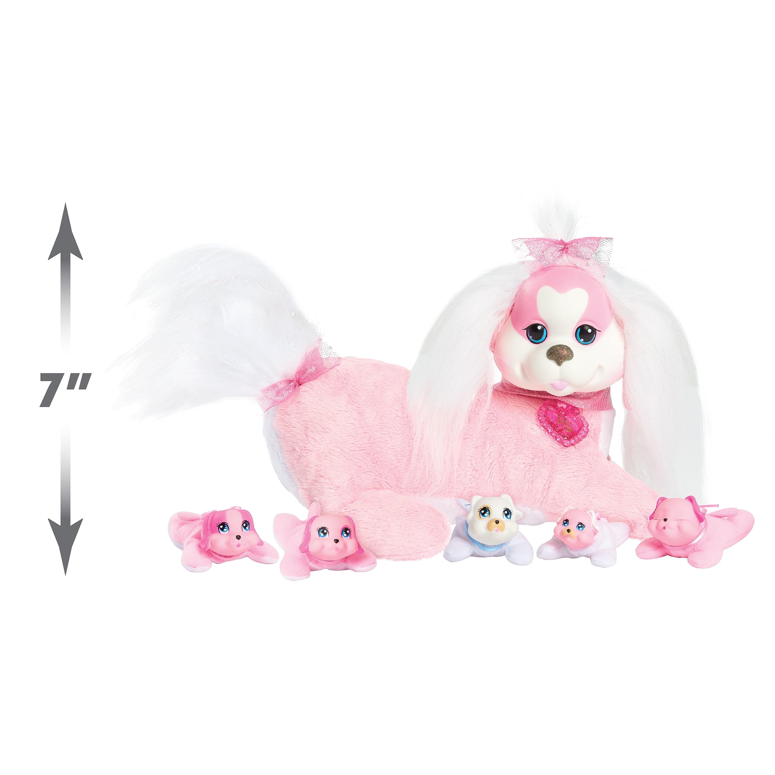 Puppy Surprise 9.5-inch Small Plush KiKi, Puppy Stuffed Animal, Plushies, Pink, Pretend Play, Kids Toys for Ages 3 Up by Just Play