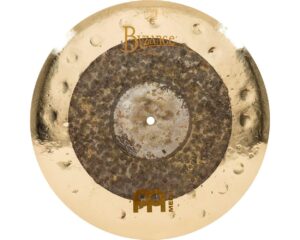 meinl cymbals byzance 16" dual crash — made in turkey — hand hammered b20 bronze, 2-year warranty, single (b16duc)