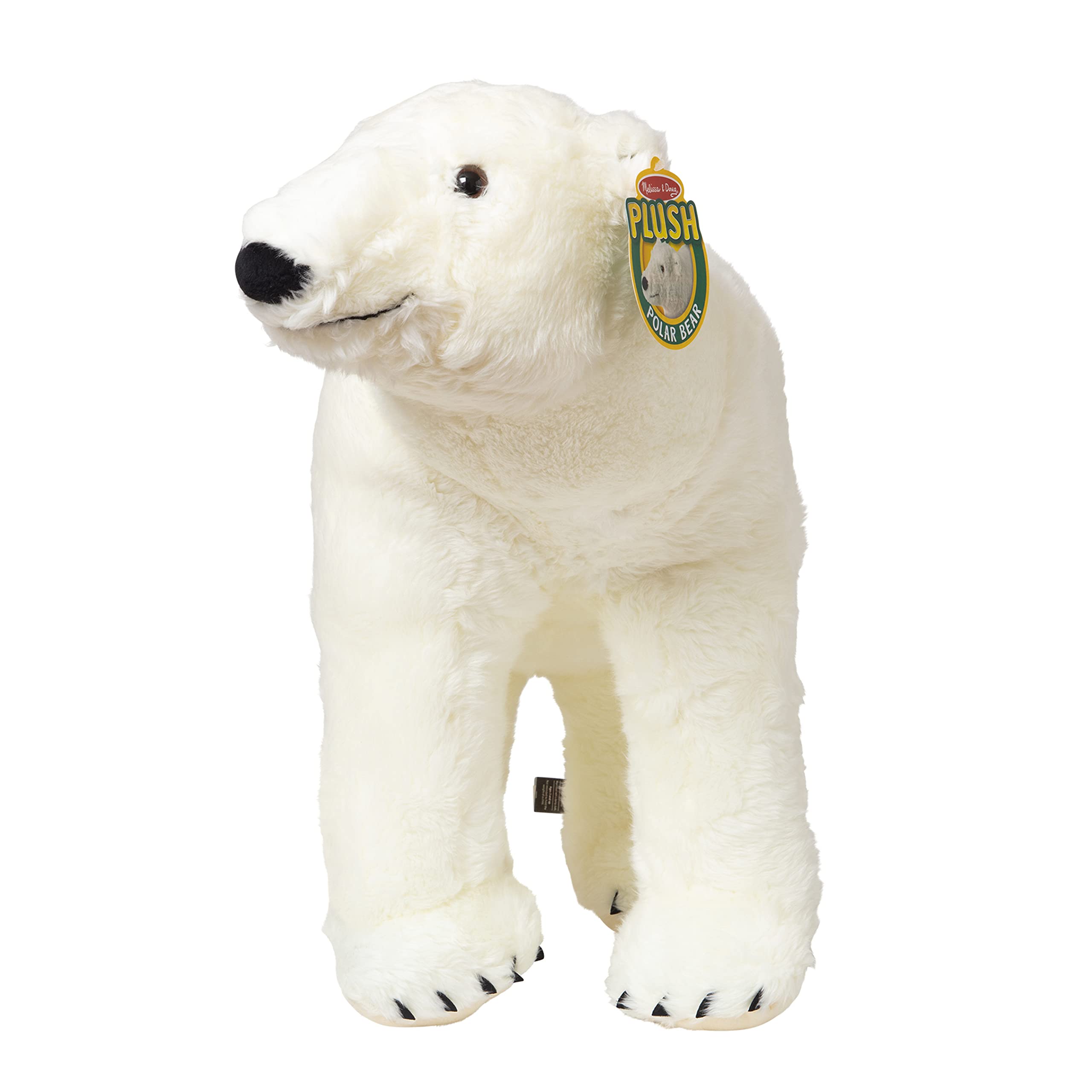 Melissa & Doug Giant Polar Bear - Lifelike Plush Toy (3 Feet Long), White - Extra Large Stuffed Animal for Ages 3+