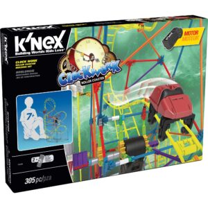 k'nex thrill rides - clock work roller coaster building set – 305 pieces – for ages 7+ engineering education toy