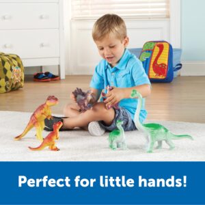 Learning Resources Jumbo Dinosaurs I Mommas and Babies I T-Rex, Stegosaurus, and Brachiosaurus, 6 Animals, multi-color