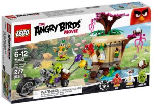 lego angry birds 75823 bird island egg heist building kit (277 piece)