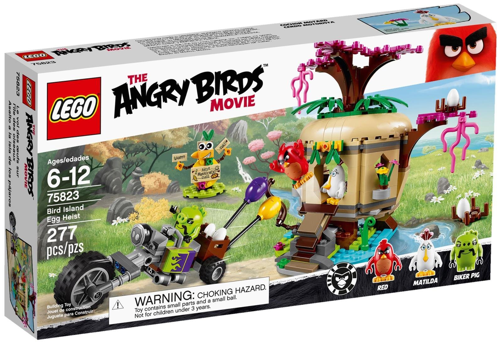 LEGO Angry Birds 75823 Bird Island Egg Heist Building Kit (277 Piece)