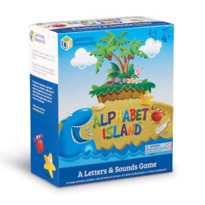 Learning Resources Alphabet Island, Letter & Sounds Game, Language Development Toy, Alphabet Learning Toys, ABC Board Games for Kids, Ages 4+