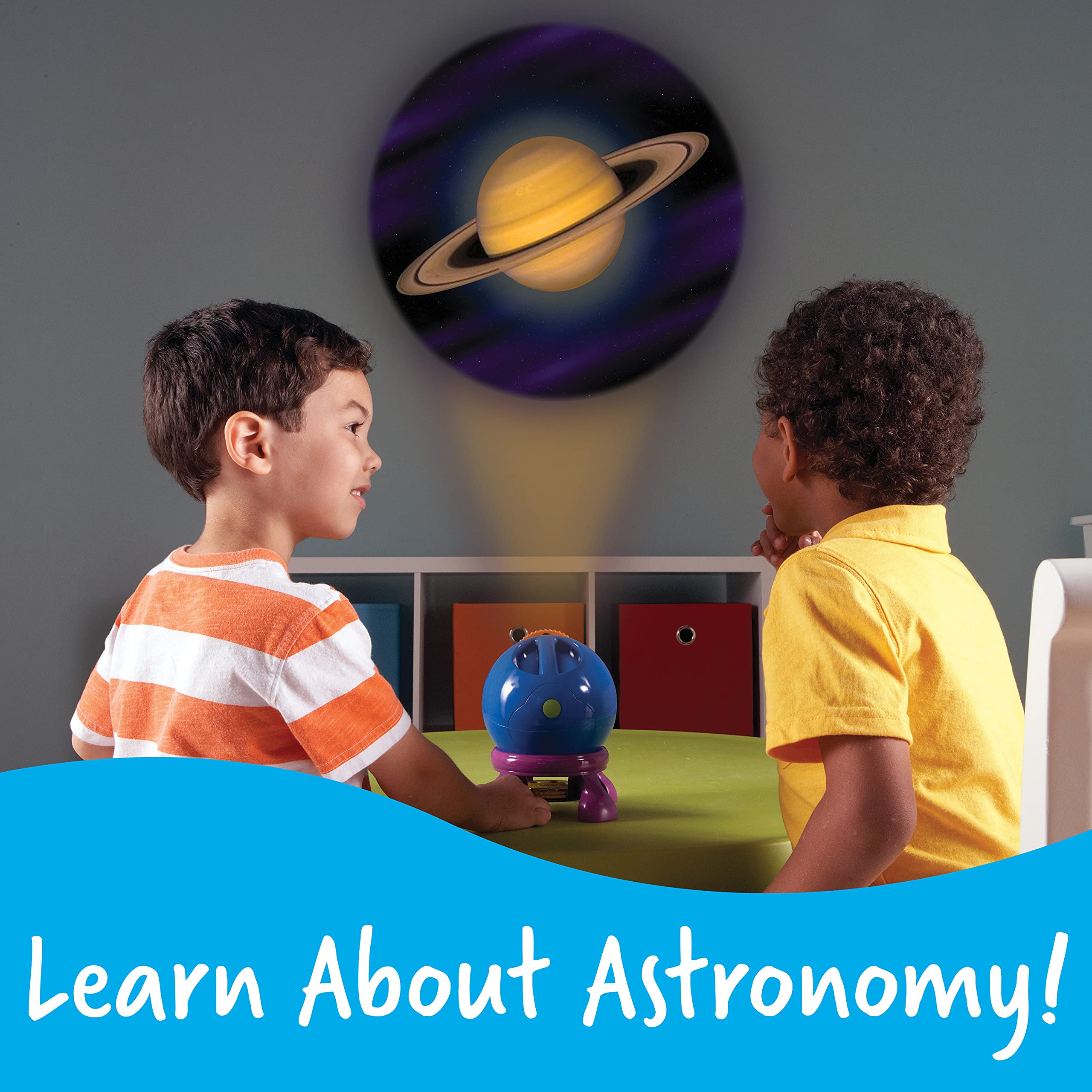 Learning Resources Shining Stars Projector, Solar System Space Toy Set, 5Piece Set, Ages 3+, Multicolor, Model:LER2830