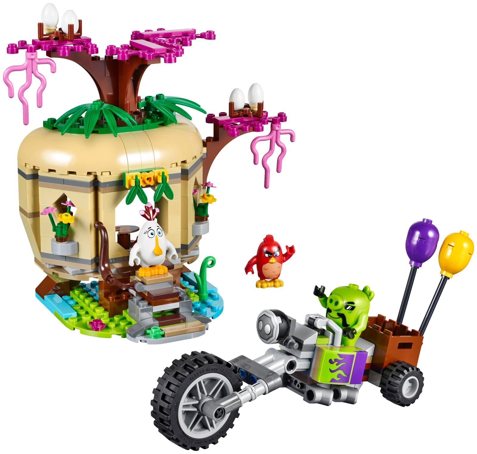 LEGO Angry Birds 75823 Bird Island Egg Heist Building Kit (277 Piece)