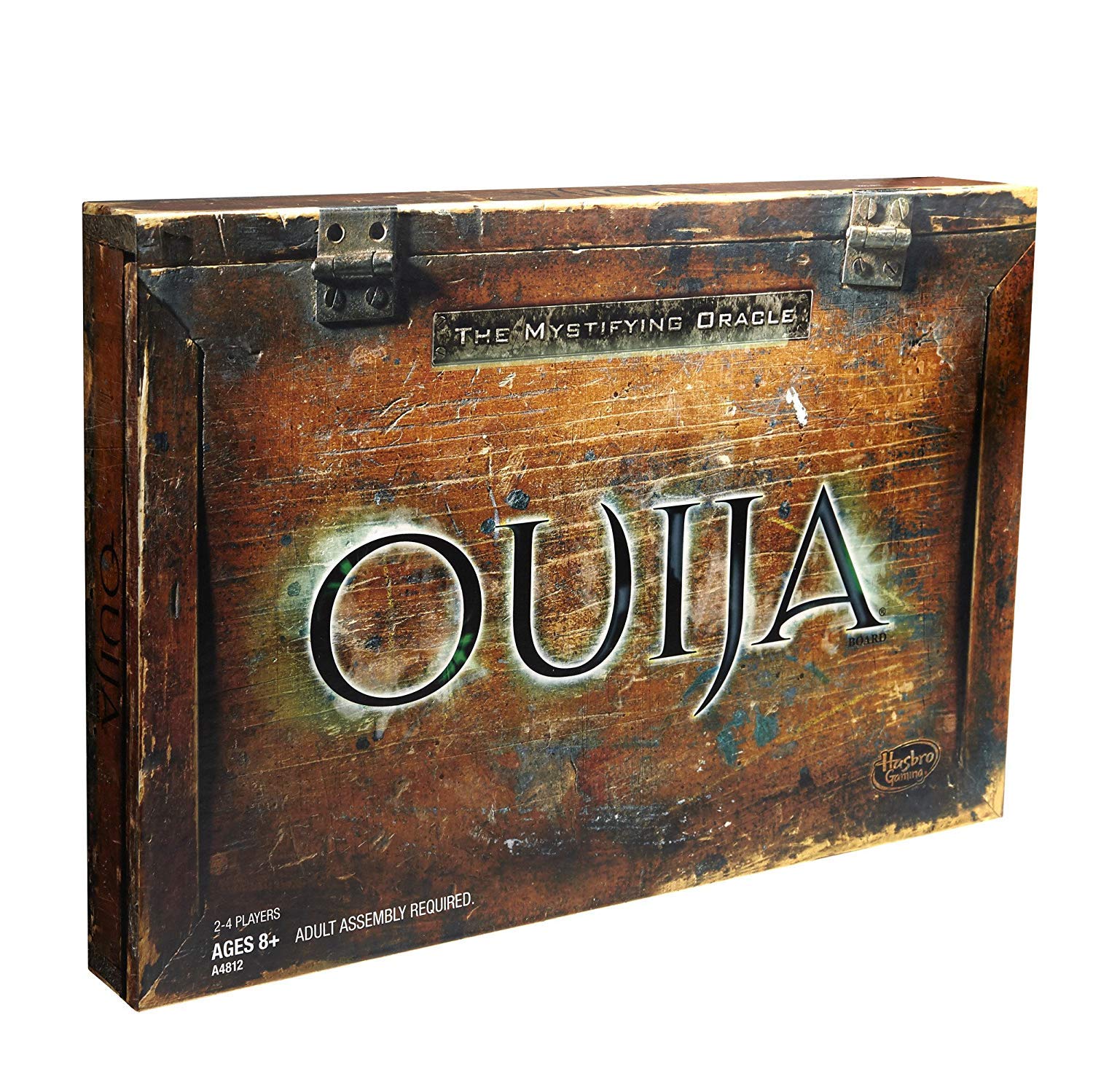 Hasbro Gaming Ouija Board Game, 8+ Years, Includes Ouija Board, Planchette (with Lens and 3 Glide feet), and Instructions.