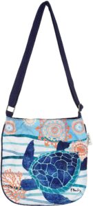 paul brent seaside turtle crossbody handbag one size blue multi