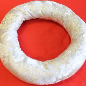 F778 Silk Brocade Ring Cushion Pillow for Tibetan Singing Bowl Hand Made in Nepal