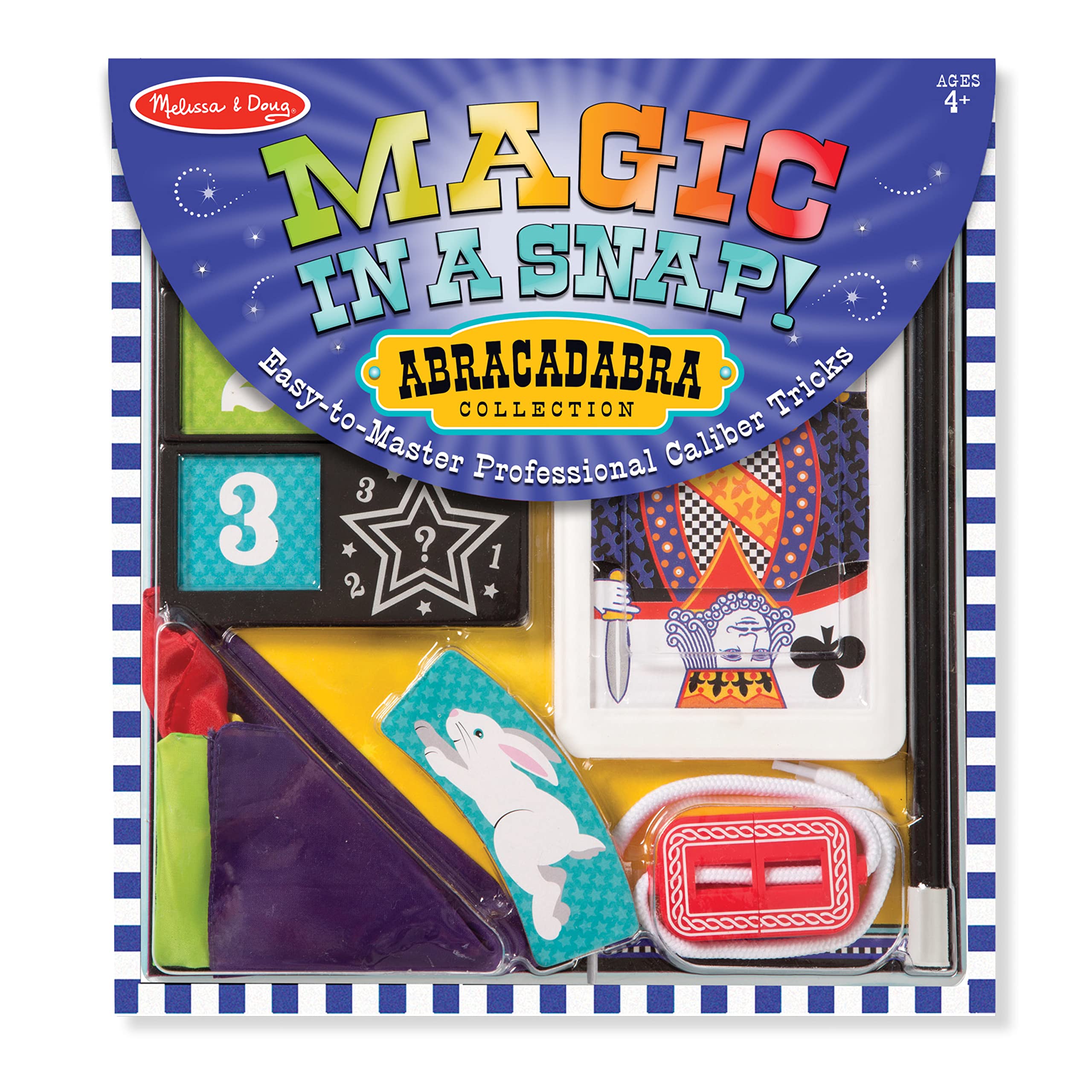 Melissa & Doug Magic in a Snap! Abracadabra Collection Magic Tricks Set (10 pcs) - For Kids Ages 4+