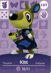 nintendo animal crossing happy home designer amiibo card kitt 127/200 usa version