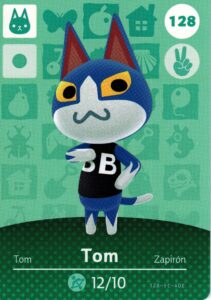 nintendo animal crossing happy home designer amiibo card tom 128/200 usa version