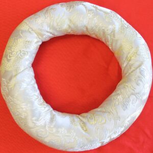 F778 Silk Brocade Ring Cushion Pillow for Tibetan Singing Bowl Hand Made in Nepal