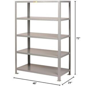 Little Giant Products - Div. O, Steel Shelving with 5 Shelf 15 Inch Shelf Clearance, Wss-2448-5, D X W: 24 X 48, Weight: 299#, 5Sh-2448-72