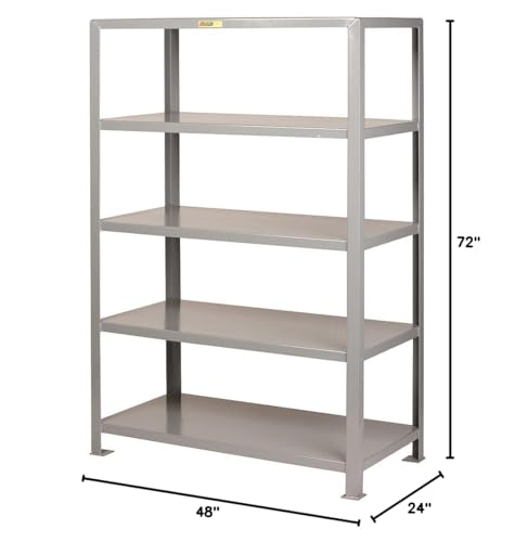 Little Giant Products - Div. O, Steel Shelving with 5 Shelf 15 Inch Shelf Clearance, Wss-2448-5, D X W: 24 X 48, Weight: 299#, 5Sh-2448-72