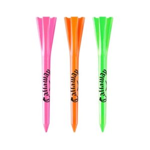 performance 2.75’’ plastic golf tees, neon mix, 30 pack