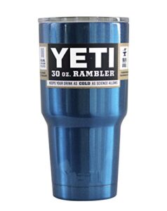 yeti rambler, stainless steel, powder-coated, custom colors (caribbean blue) (30 ounce)