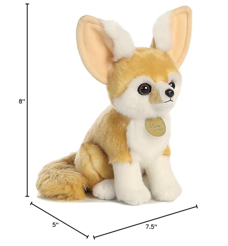 Aurora® Realistic Miyoni® Fennec Fox Stuffed Animal - Lifelike Detail - Cherished Companionship - Brown 9 Inches