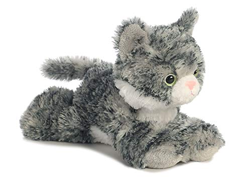 Aurora® Adorable Mini Flopsie™ Lily™ Stuffed Animal - Playful Ease - Timeless Companions - Gray 8 Inches