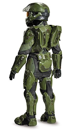 Disguise Child Master Chief Ultra Prestige Costume Medium, Army Green